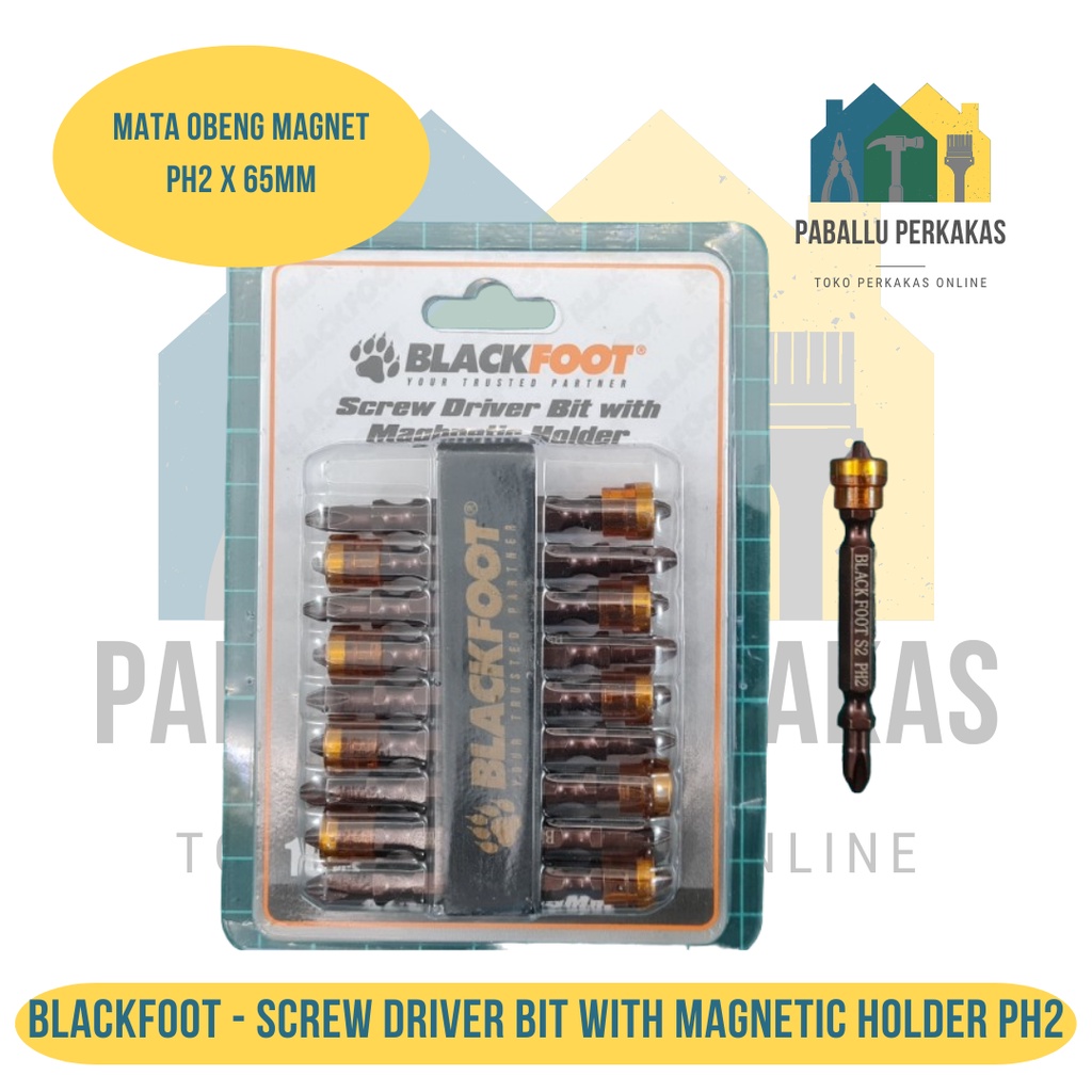 Jual BLACKFOOT Mata Bor Obeng Angin Magnet PH2 x 65mm / Screwdriver ... Jual BLACKFOOT Mata Bor Obeng Angin Magnet PH2 x 65mm / Screwdriver ...