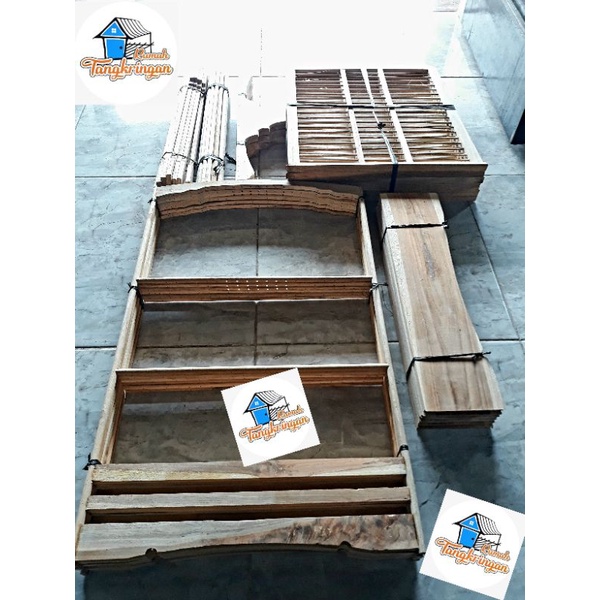 Jual Sangkar burung replika diamond kaki kosan mentah Tiang Kayu ...