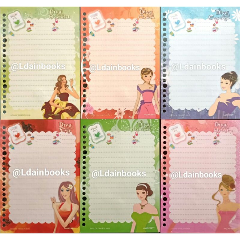 Jual WAJIB BACA DESKRIPSI PRODUK! Isi Binder Harvest A5 Diva of Fashion ...