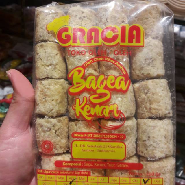 Jual GRACIA BAGEA KENARI - JAJANAN KHAS AMBON 200 GR | Shopee Indonesia