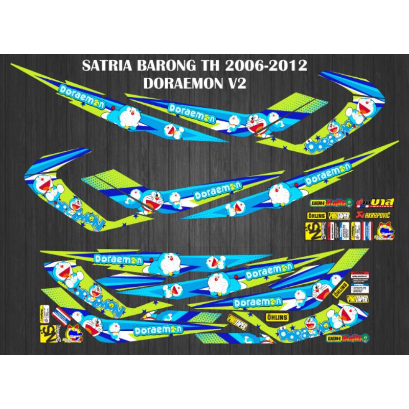Jual striping stiker decal satria fu barong doraemon v2 | Shopee Indonesia