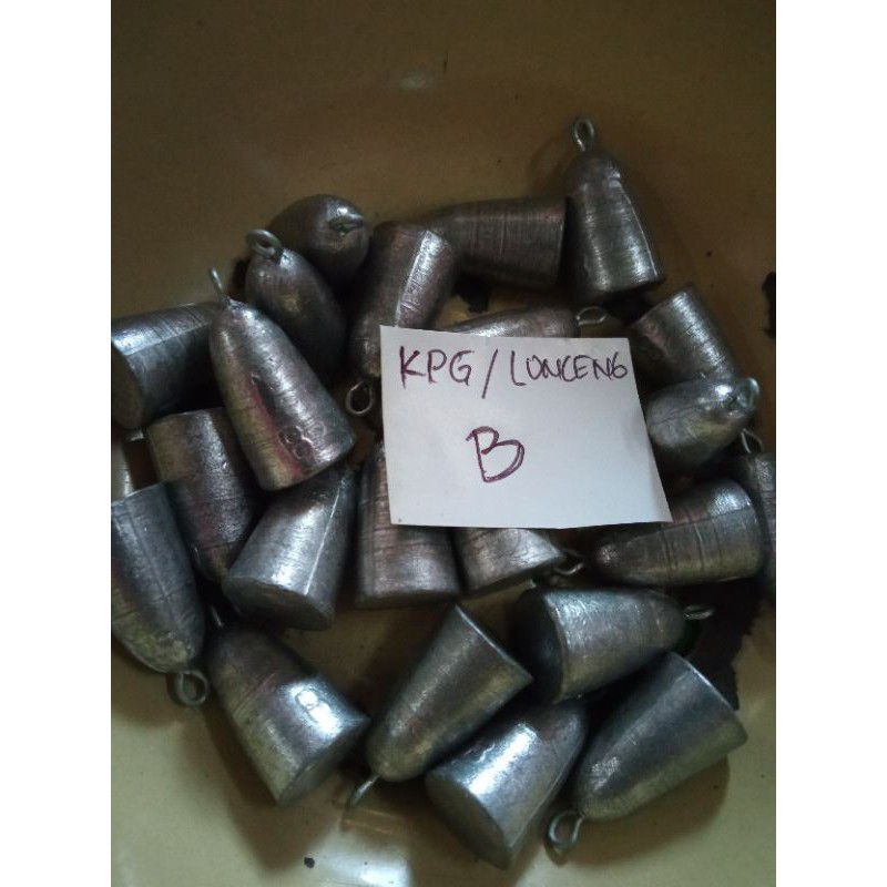 Jual Timah / timbel / pemberat pancing model Lonceng harga 1kg | Shopee ...