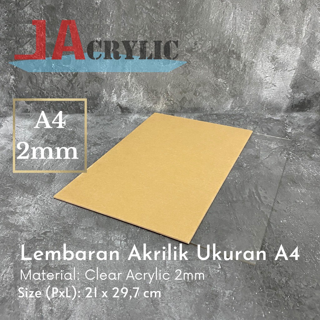Jual Akrilik A4 A5 A6 Bening 2mm Landscape / Lembaran Acrylic ...