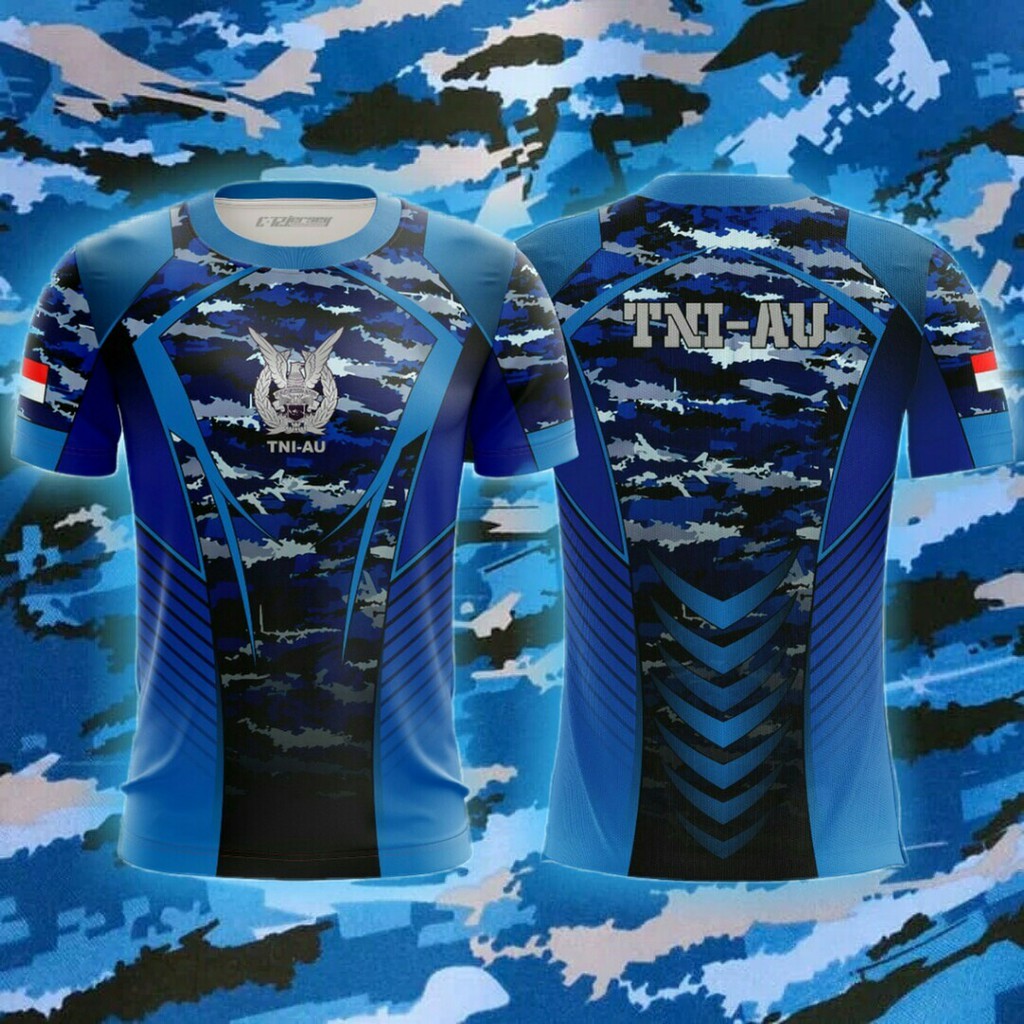 Jual KAOS TNI-AU JERSEY FULLPRINT (PREMIUM) | Shopee Indonesia