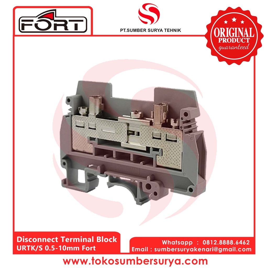 Jual Disconnect Terminal Block URTK/S / URTKS 0.5-10mm Fort | Shopee ...
