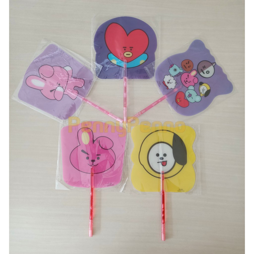Jual Kipas Tangan Karakter BTS/ BT21 (Type 1) | Shopee Indonesia