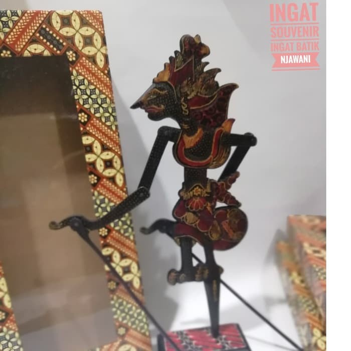 Jual Souvenir Miniatur Wayang kayu batik Box | Shopee Indonesia