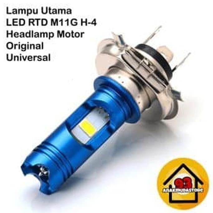 Jual JUAL LAMPU UTAMA HEADLAMP LED RTD M11G SOCKET H4 ORIGINAL LAMPU ...