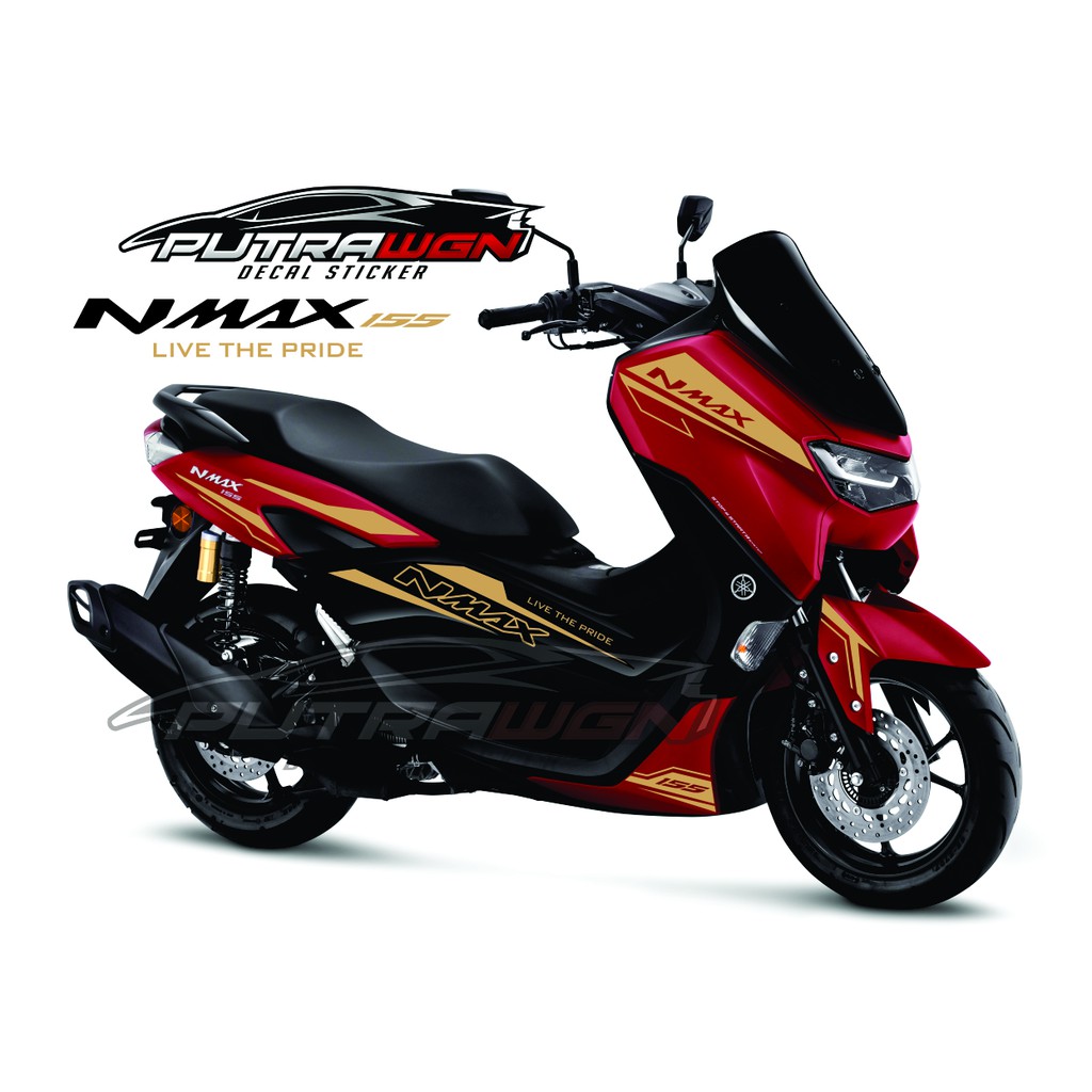 Jual sticker all new NMAX merah cuting sticker | Shopee Indonesia