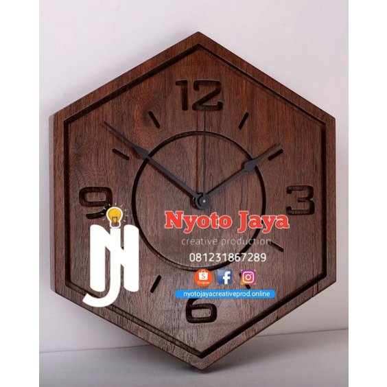 Jual Jam Dinding Kayu Modern Desain Terbaru | Shopee Indonesia