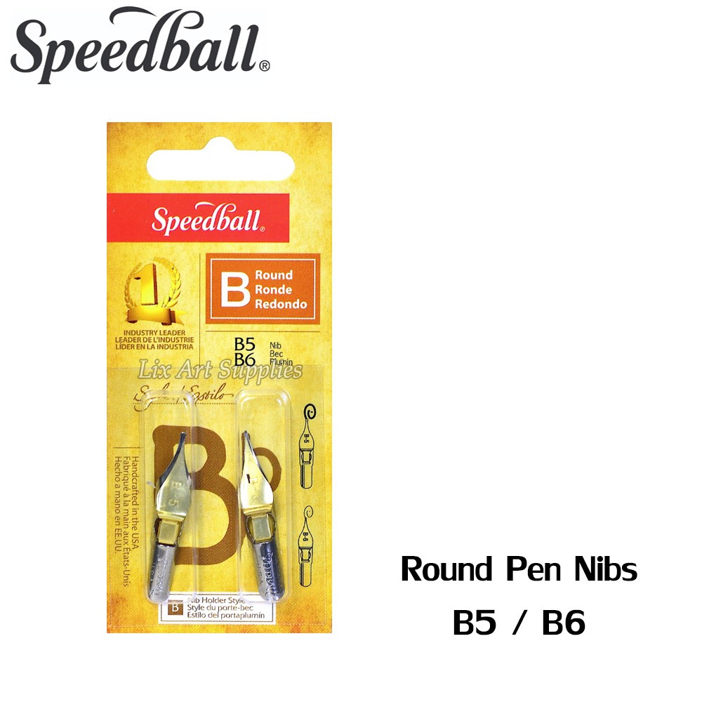 Jual Speedball Lettering Nibs B5/B6 - Round Set | Shopee Indonesia