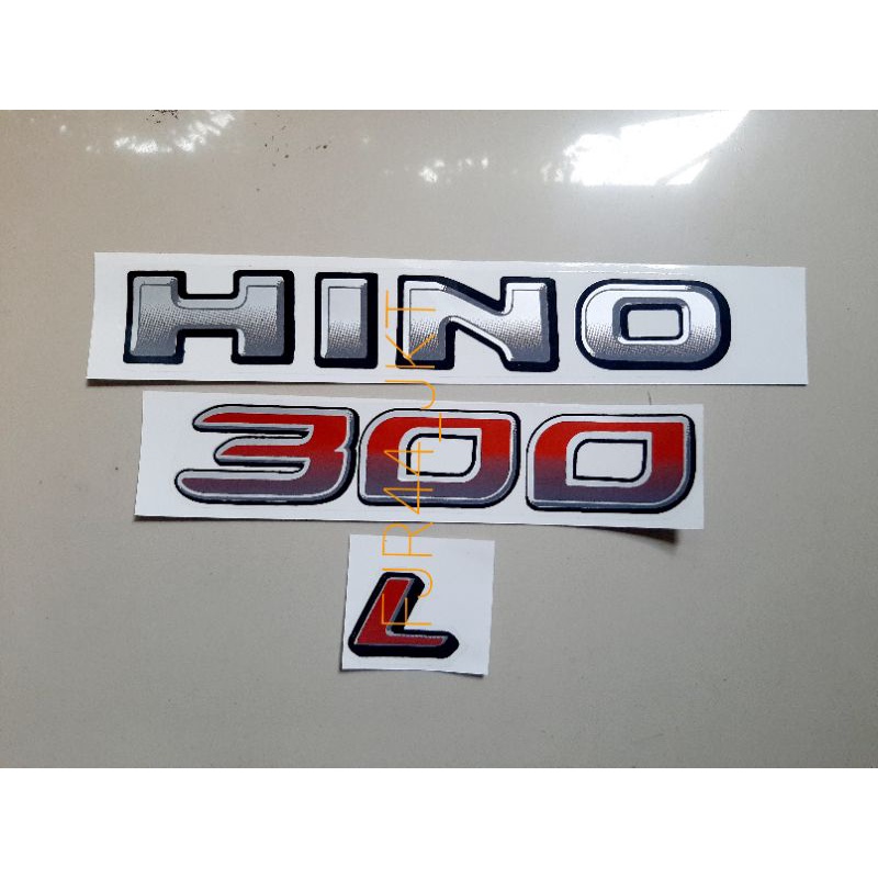 Jual sticker stiker hino 300 new L/ stiker tulisan hino 300 | Shopee ...