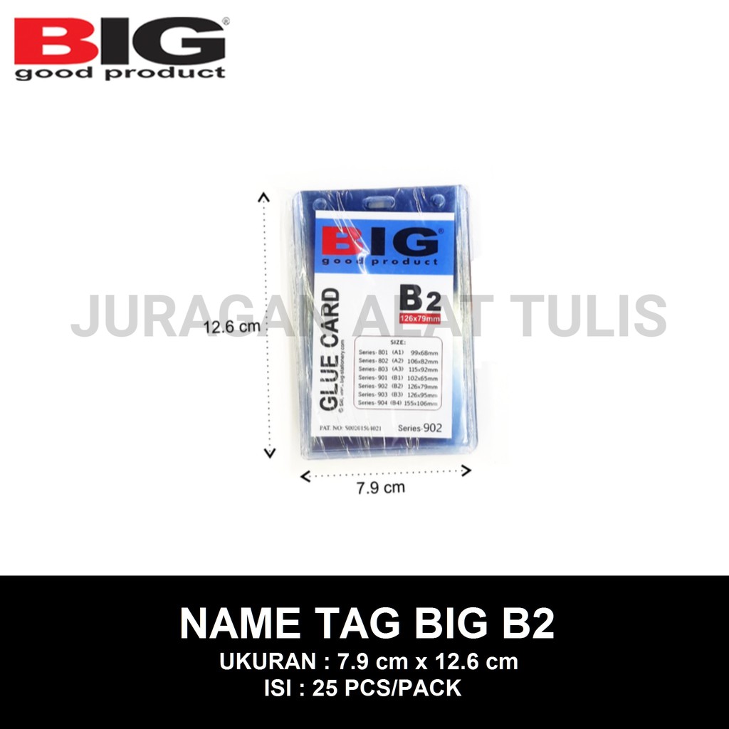 Jual NAME TAG / ID CARD PLASTIK BIG UKURAN B2 | Shopee Indonesia