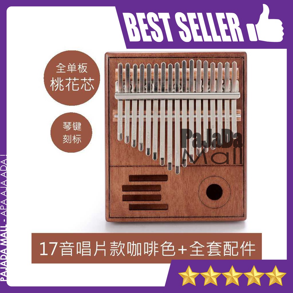 Jual Alat Musik Tradisional Kalimba Mbira Thumb Piano Musical 17 Note ...