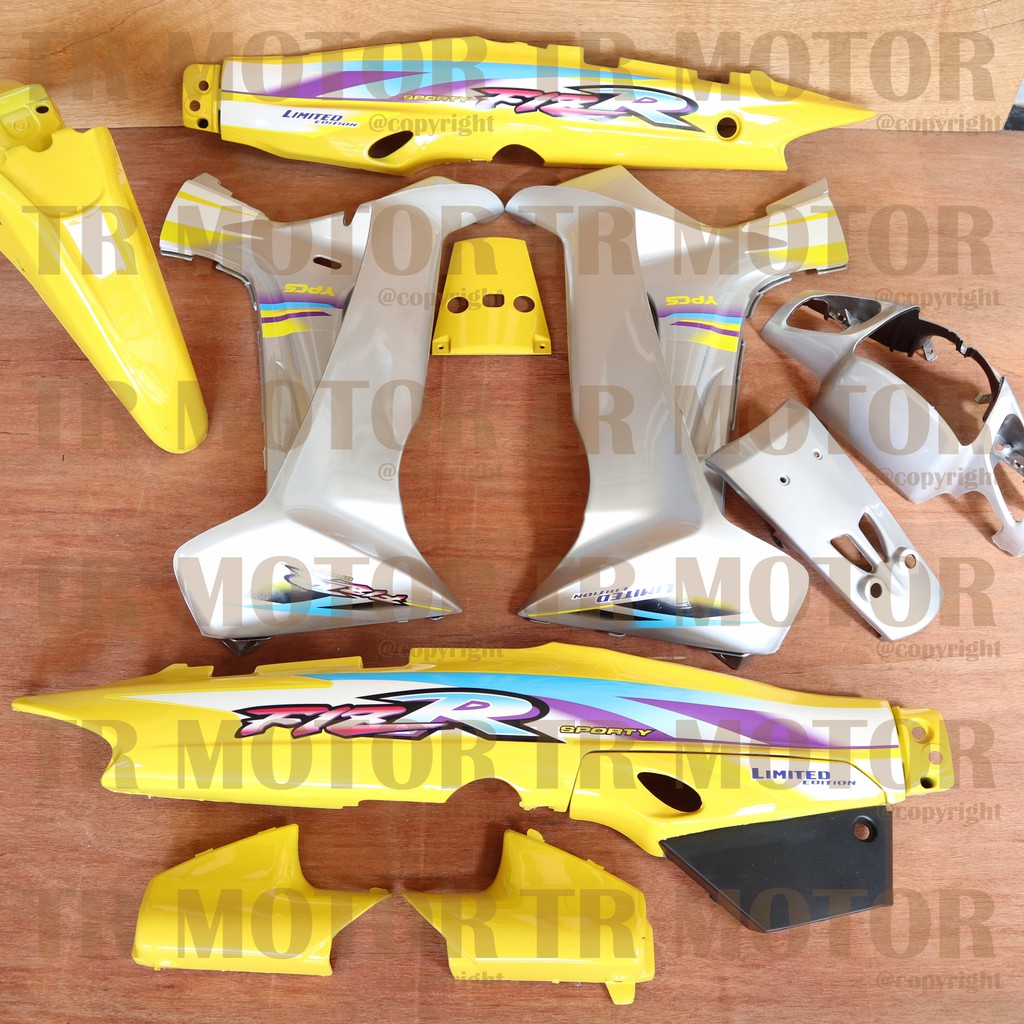 Jual Cover Body Fizr Full Set Limited Edition Kuning Silver Set Halus ...