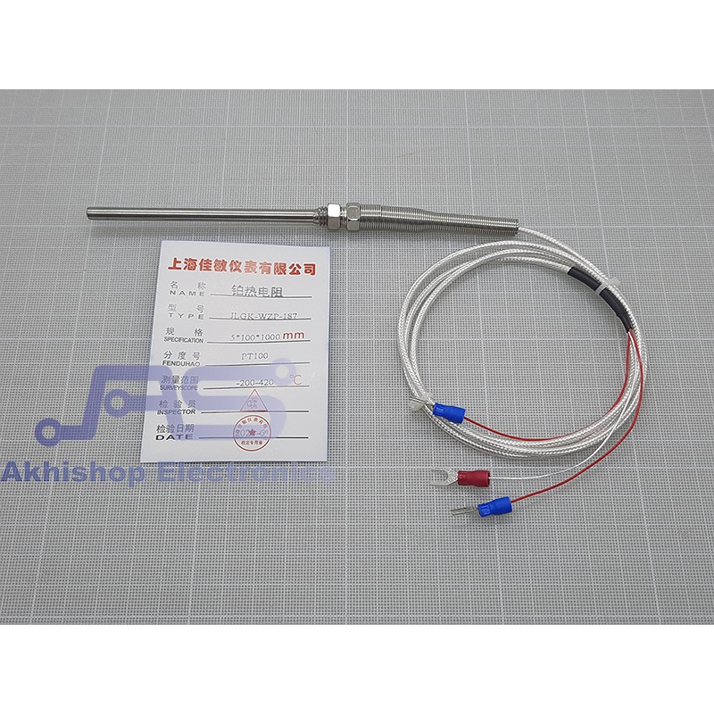 Jual WZP-187 JUMO Temperature Sensor Probe PT-100 PT100 Class A German ...