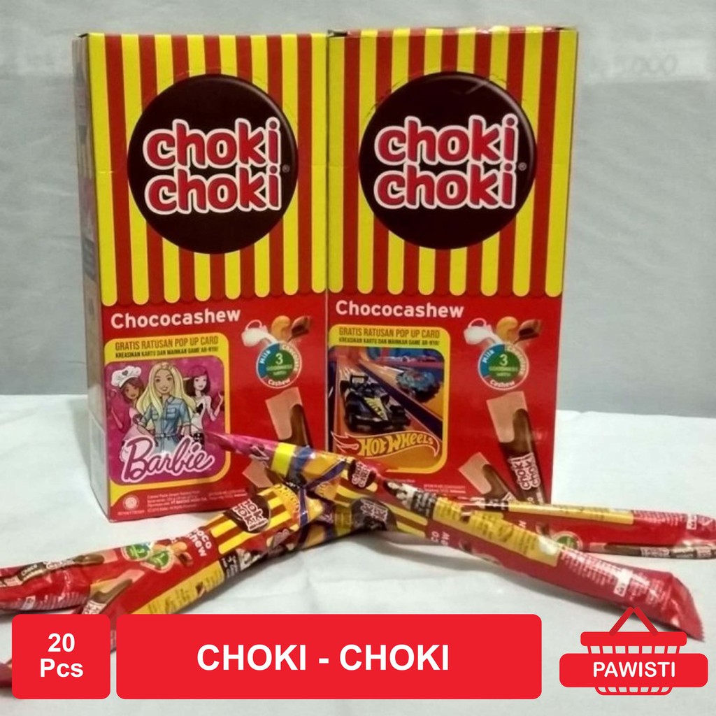 Jual CHOKI CHOKI CHOCOCASHEW 1 BOX ISI 20 PCS | Shopee Indonesia