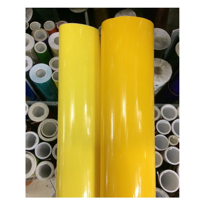 Jual Stiker Skotlet kuning lemon/kuning muda, kuning tua doff & glossy ...