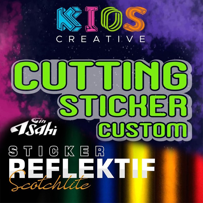 Jual Cutting Sticker Scotlight Reflektif Bahan Asahi Custom Nama Logo ...