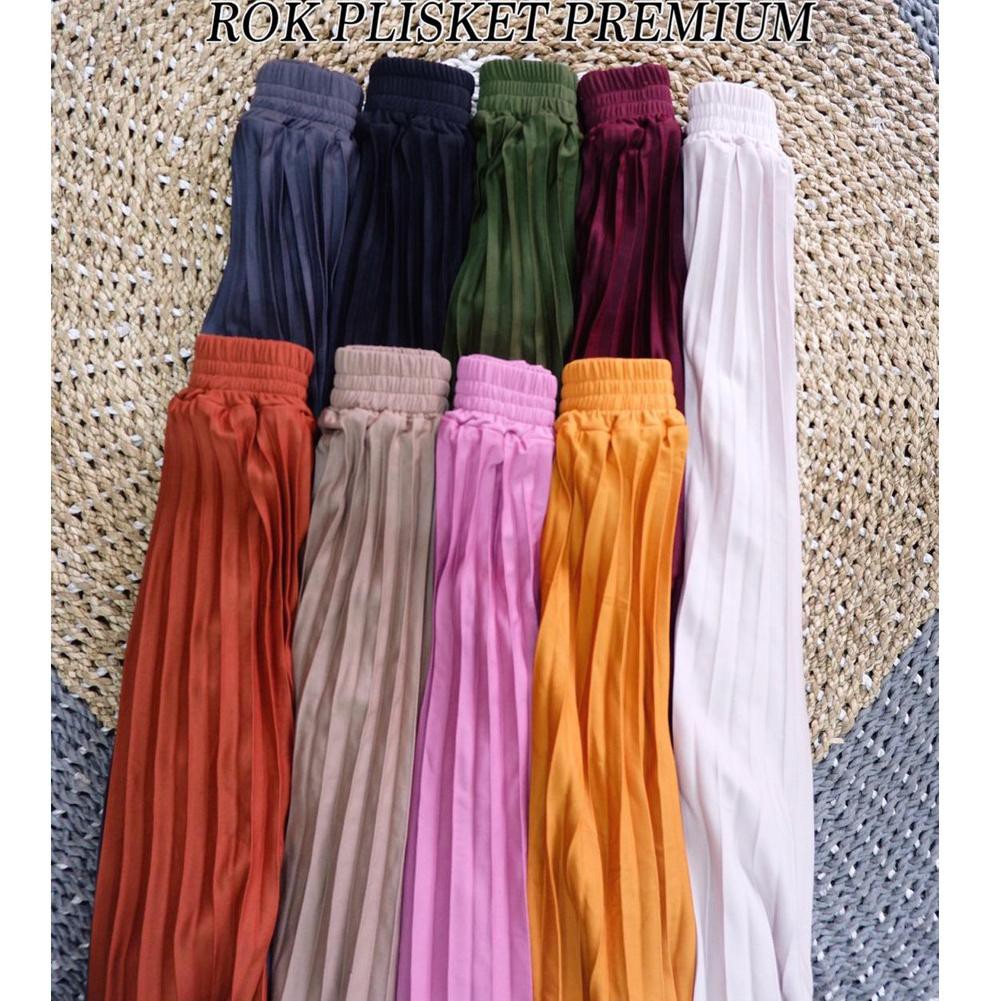 Jual RENA SKIRT PREMIUM / ROK PLISKET PREMIUM (KODE 7492) | Shopee ...