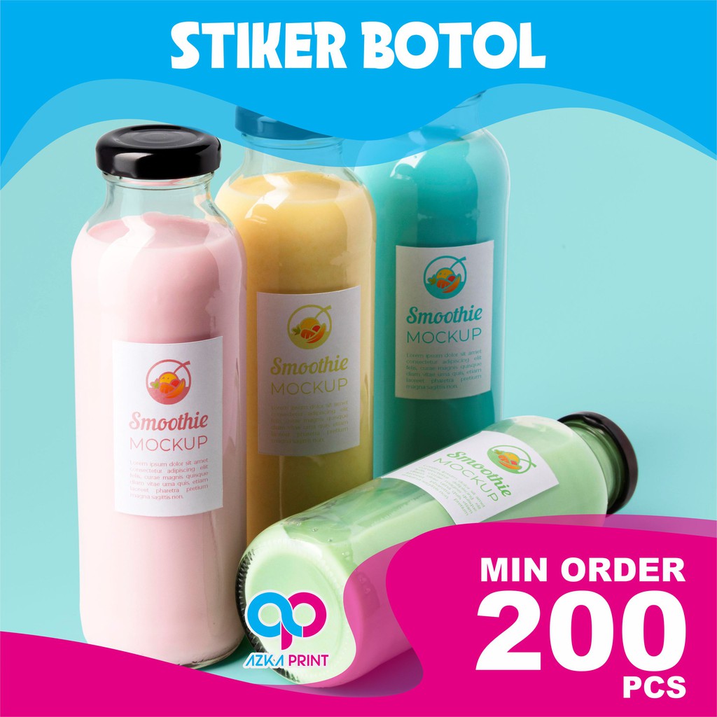 Jual Stiker Botol Produk Minuman / Parfum / Hand Sanitizer / Susu ...