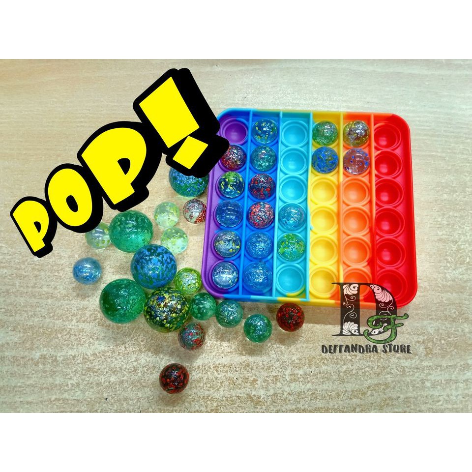 Jual Pop Its Round Fidget Toy Push Bubble Stress Relief Kids Pop It ...