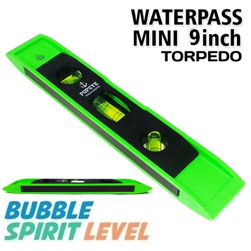 Jual Waterpass Magnet 9 Inch (22.5 CM) 3 Spirit Level Torpedo Water ...
