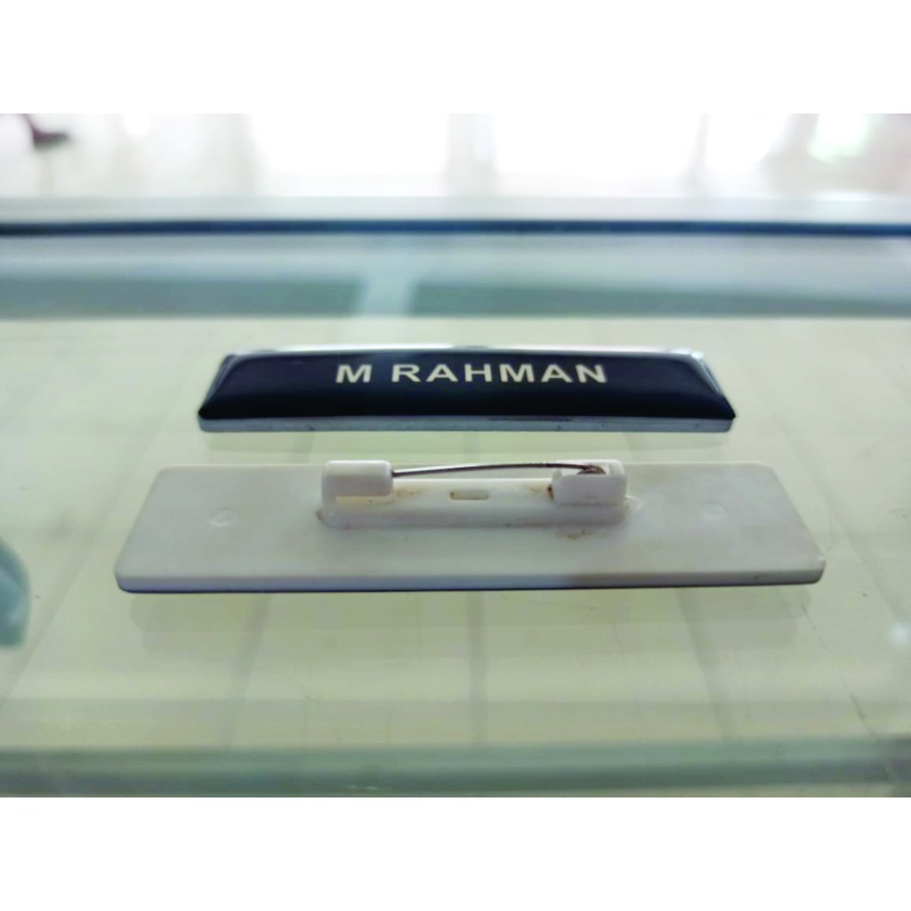 Jual PAPAN NAMA MAGNET / NAMETAG NAMA DADA / NAME TAG RESIN | Shopee ...