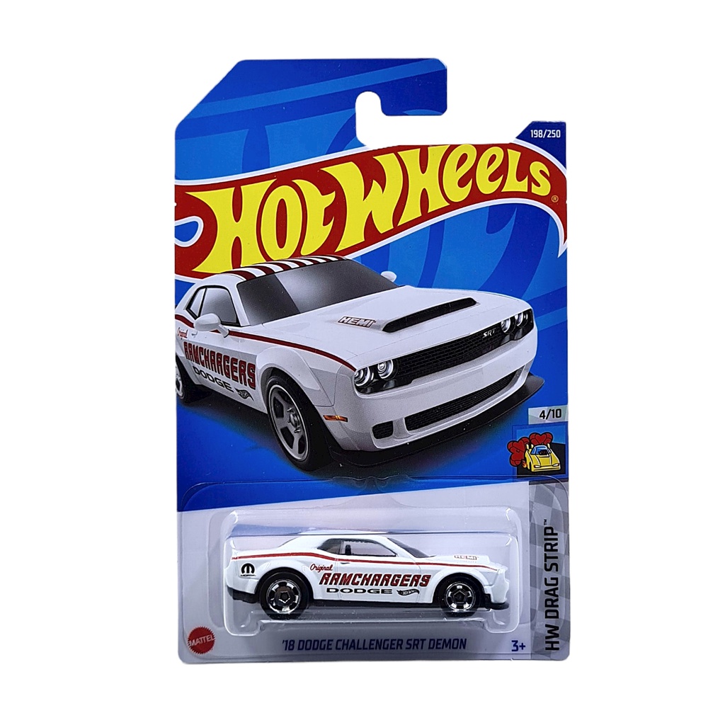Jual Hot Wheels Dodge Challenger Srt Demon Rally Putih Hw Drag Strip