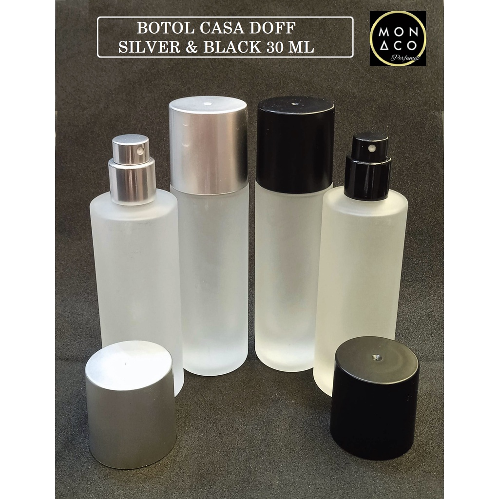 Jual BOTOL CASA DOFF SILVER & BLACK 30 ML ( DRAT / ULIR ) | Shopee ...