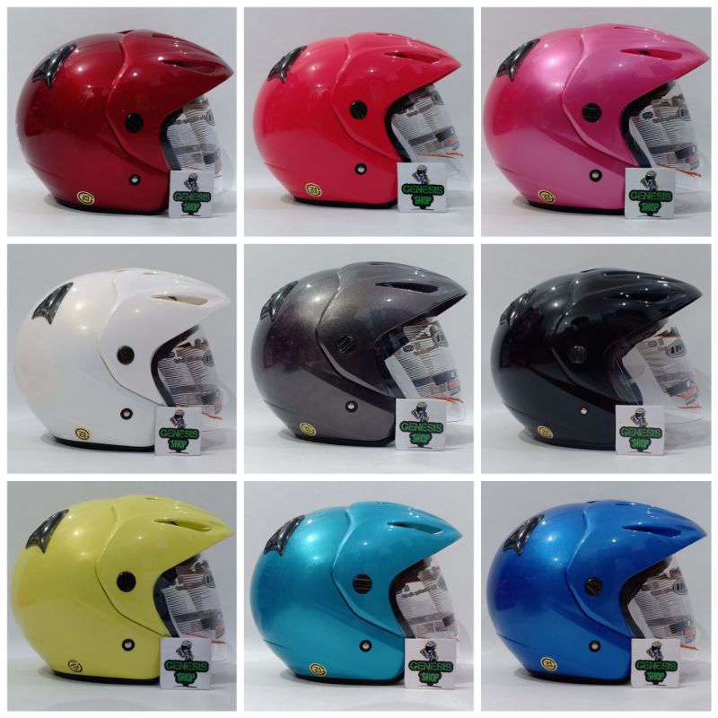 Jual Helm INK half face helm INK CX22 ORIGINAL INK solid polos 12 warna ...