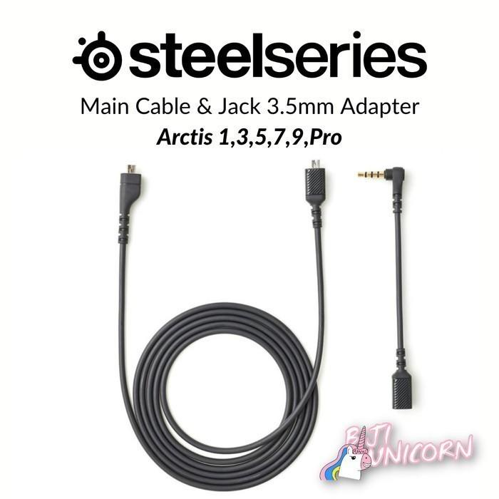 Jual Kabel Steelseries Arctis Micro USB 8-pin to Jack 3.5mm Aux Main ...