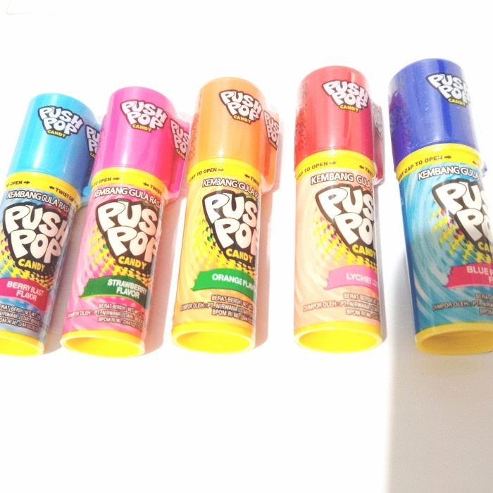 Jual PUSH POP CANDY IMPORT THAILAND PERMEN KEMBANG GULA PUSHPOP PER PCS ...