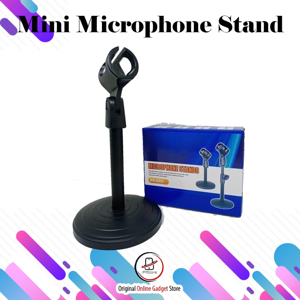 Jual Stand Mic Meja Podium Dudukan Mic Pendek microphone | Shopee Indonesia