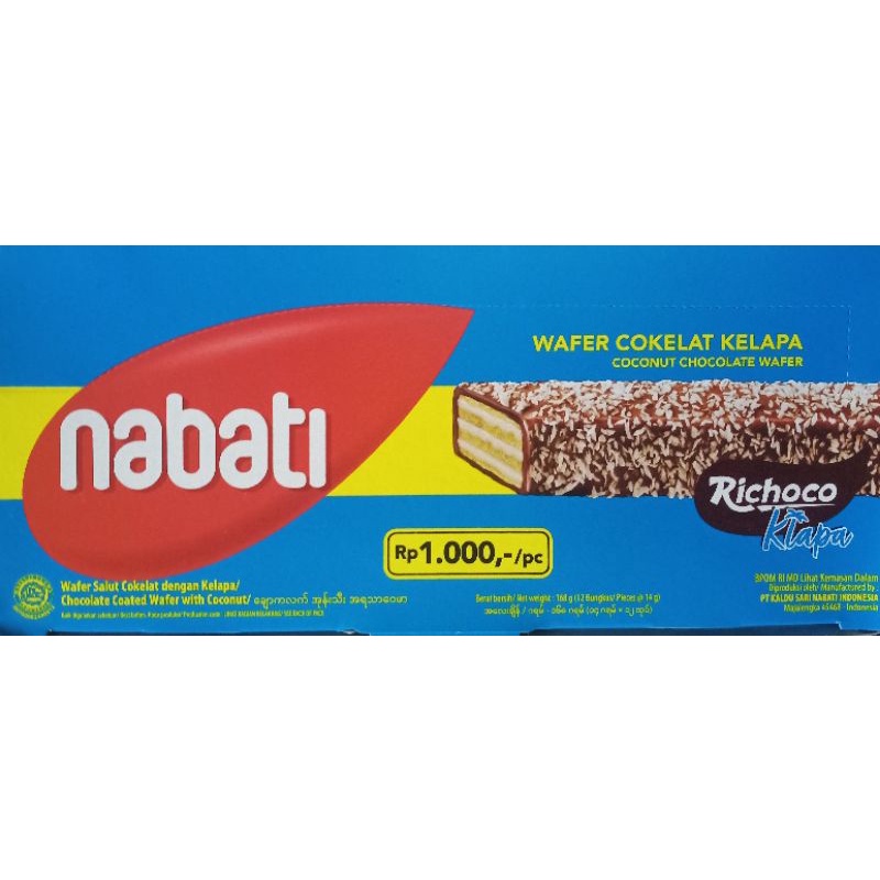 Jual Nabati wafer cokelat kelapa (12) | Shopee Indonesia