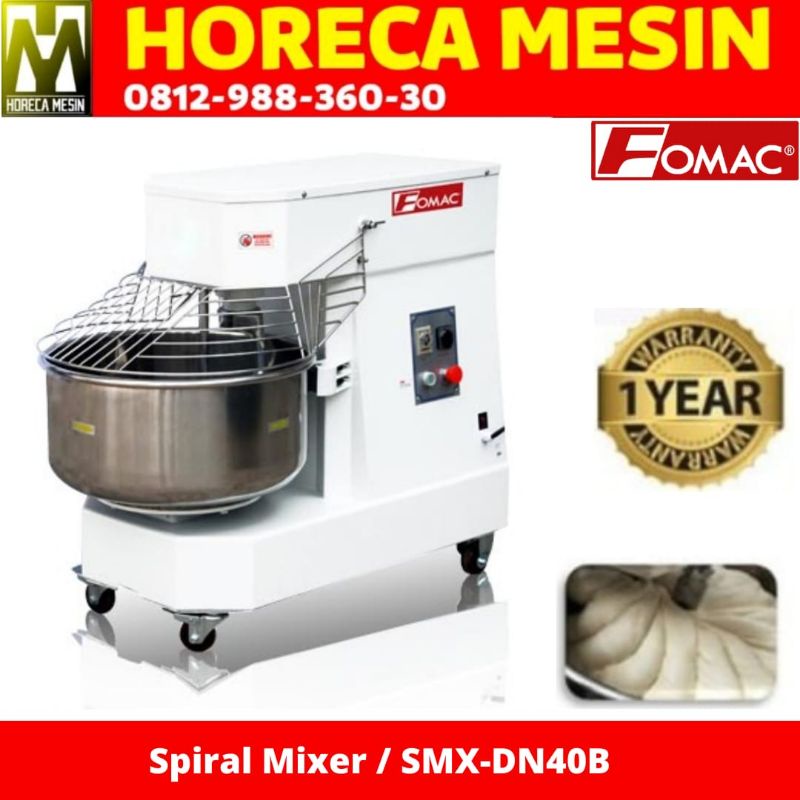 Jual Mesin Pengaduk Adonan Roti / Spiral Mixer FOMAC SMX-DN40B | Shopee ...