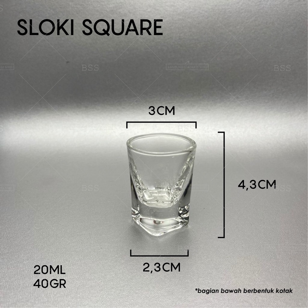 Jual Gelas Sloki Kaca Kecil One Shot Glass Minum Vodka Soju Cantik Lucu ...