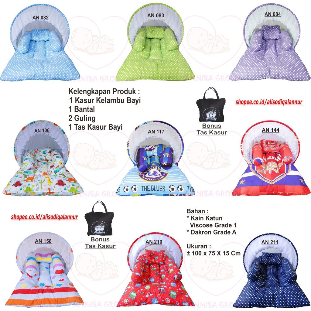 Jual Elhababy Kasur Bayi Kasur Kelambu Bayi Set Tempat Tidur Bayi Kado ...