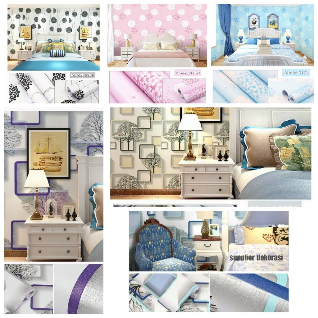 Jual PAKET 3 ROLL - LEBIH MURAH - Home Wallpaper Sticker Dinding Motif ...