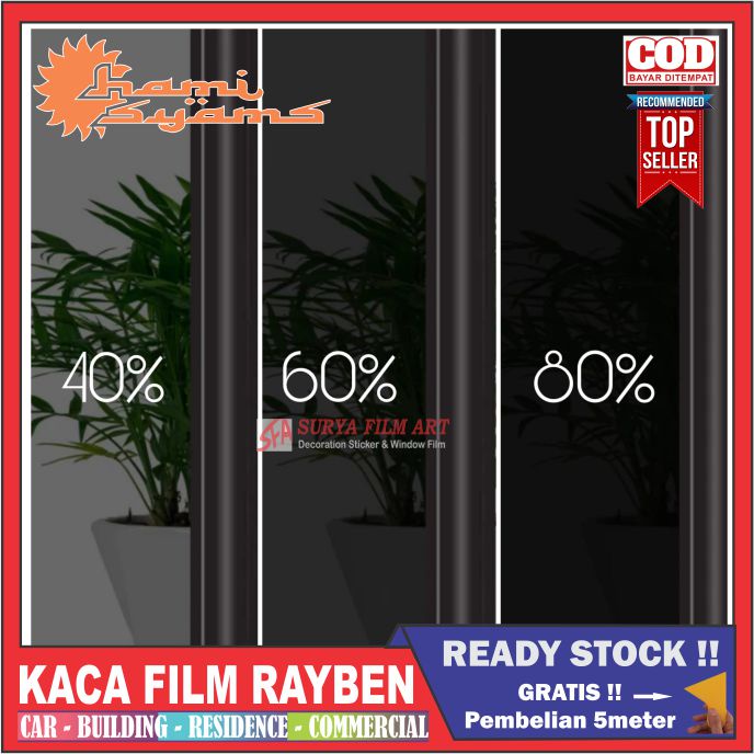 Jual Kaca Film Jendela Rumah Riben Hitam | Shopee Indonesia