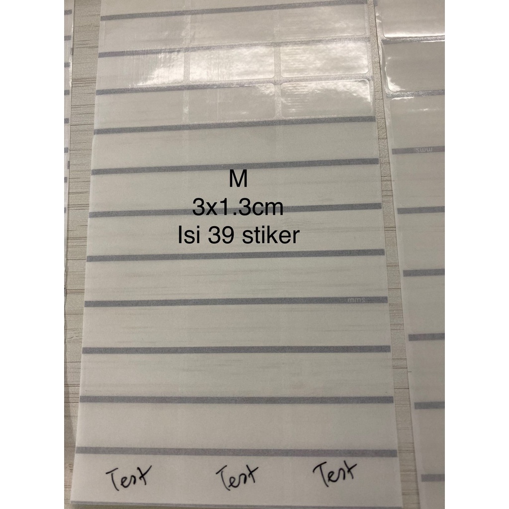 Jual Stiker Label Nama Name Sticker Transparant Transparan Bening ...