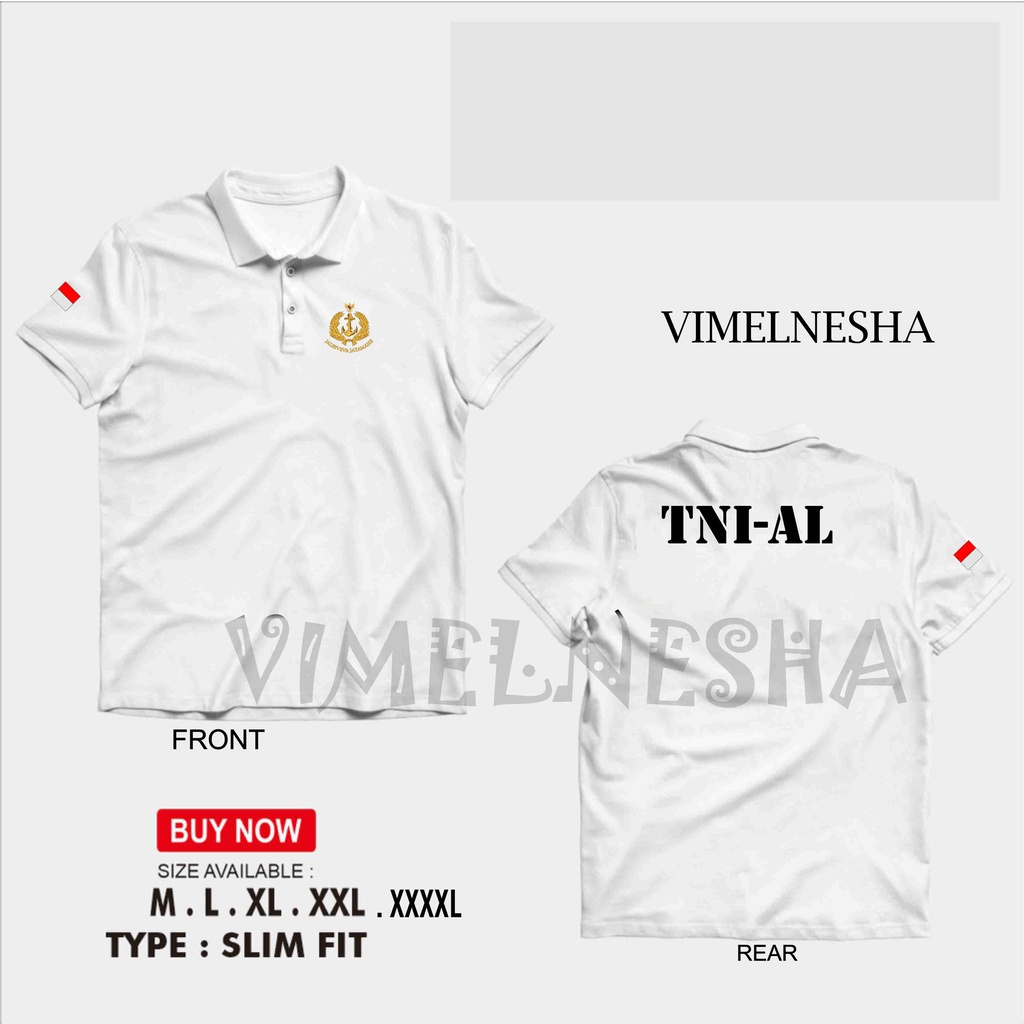 Jual Kaos polo shirt komando TNI AL tentara Indonesia angkatan laut militer terlaris | Shopee ...