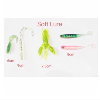 Jual umpan pancing lunak soft lure lintah ikan cere serangga bug ...