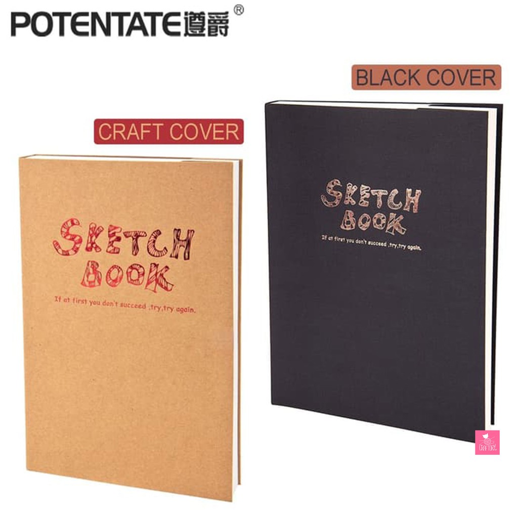 Jual POTENTATE Sketch Book QB/T 100gsm / Buku Sketsa Cover Craft ...