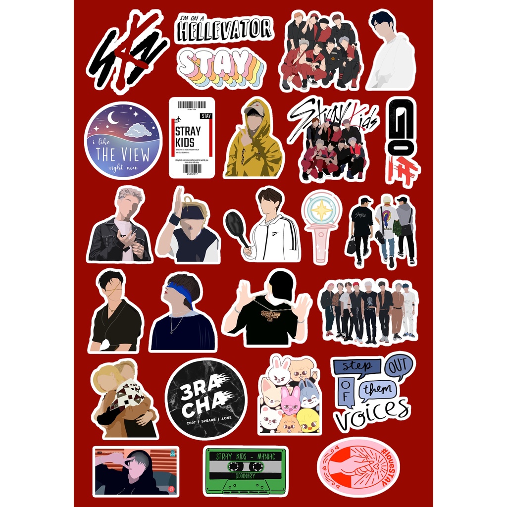 Jual [UNCUT] STICKER HP KPOP A6 STIKER MINI STIKER AESTHETIC STIKER EXO ...