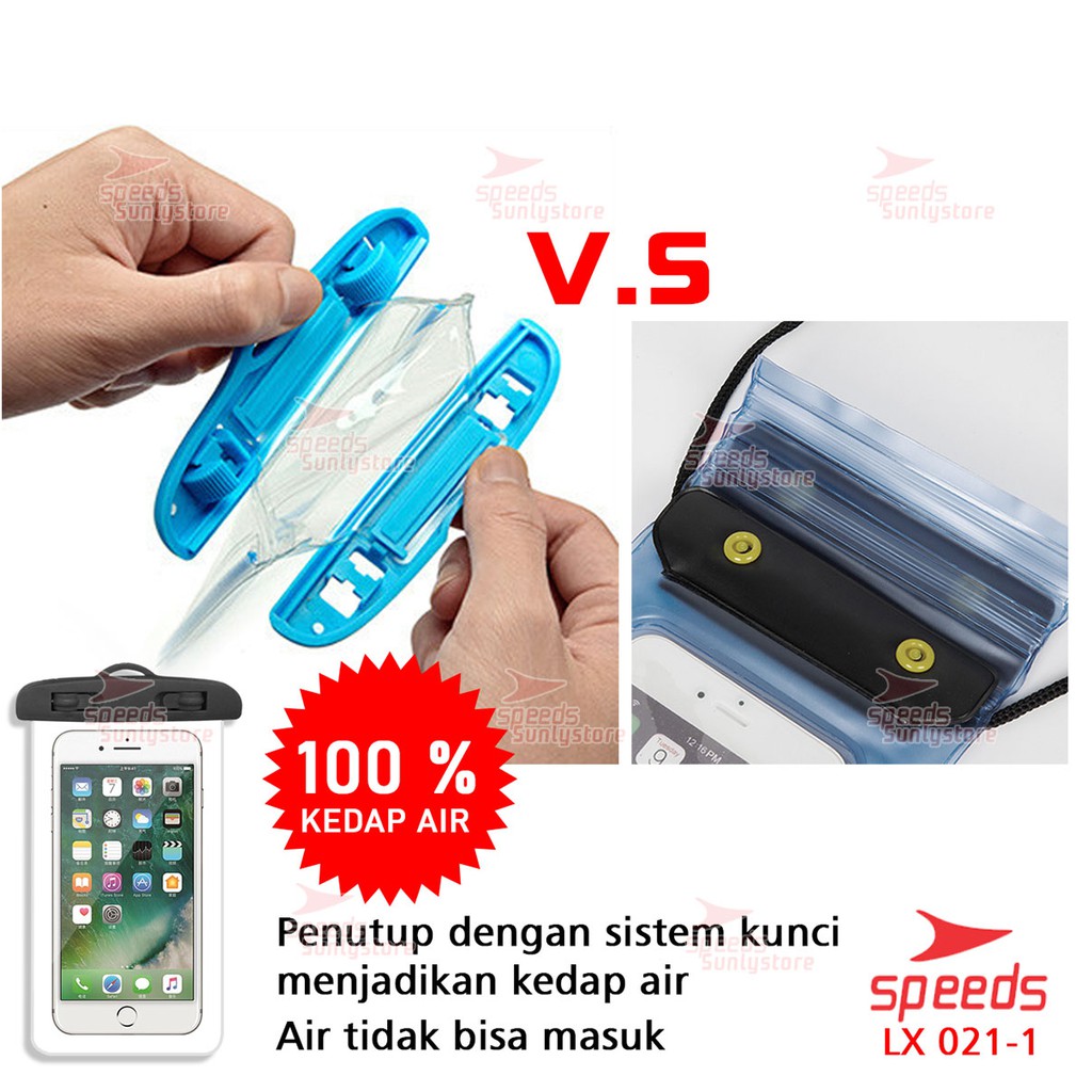 Jual SPEEDS Sarung Hp Tempat Hp waterproof hp Anti Air Cover Hp ...
