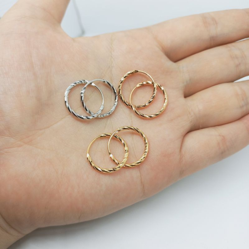 Jual anting ring gypsy ukir full perak925/ anting anak dan dewasa perak ...