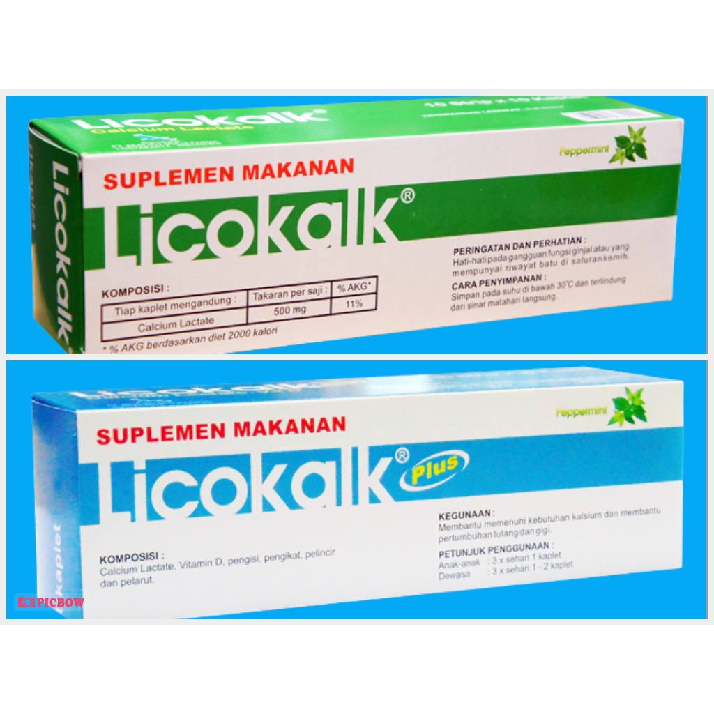 Jual Licokalk Tablet Per Strip | Shopee Indonesia