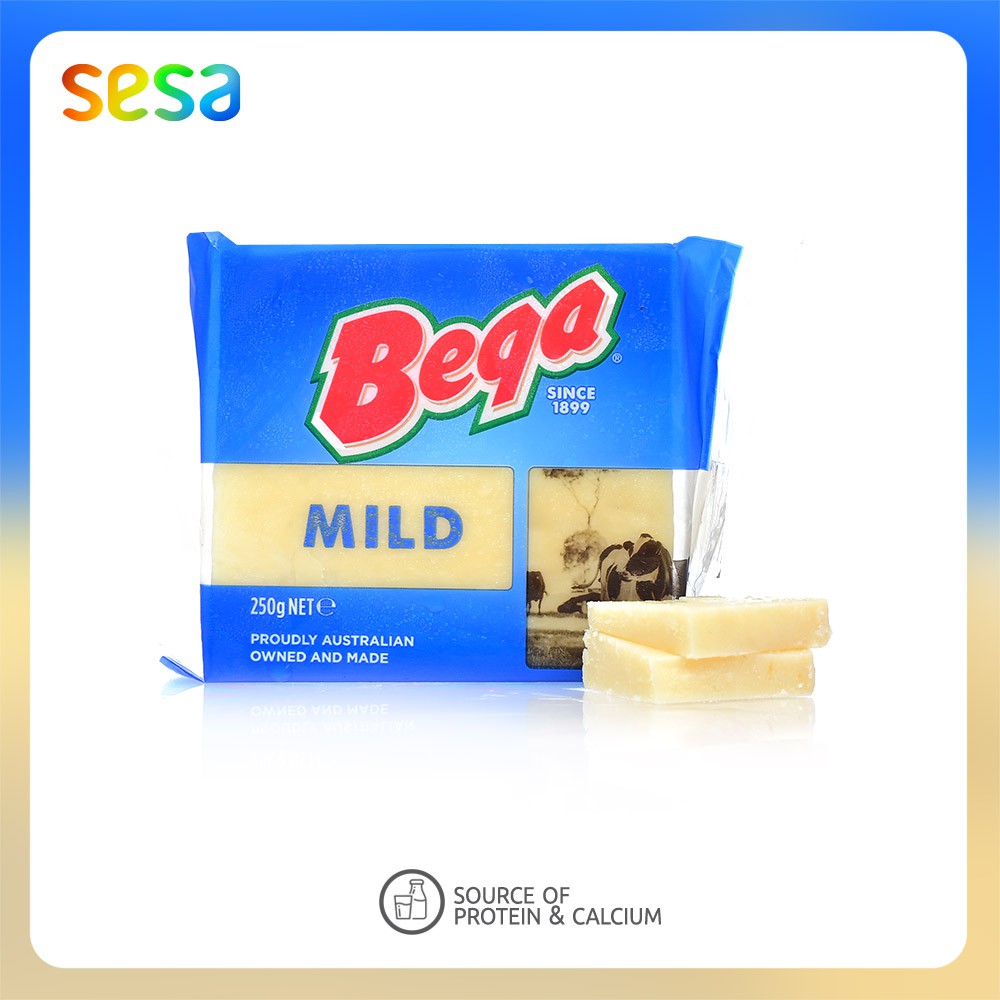 Jual Bega Cheddar Cheese Mild 250 g | Shopee Indonesia