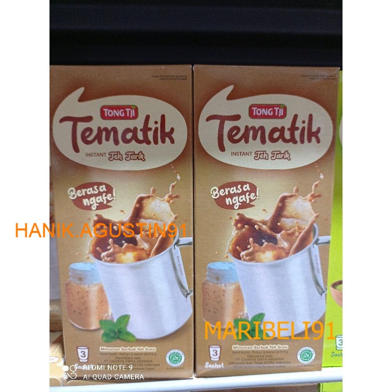 Jual Tong Tji Tematik, Teh Tarik Instant [3 Sachets] maribeli91 ...
